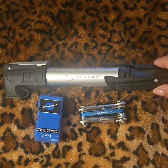 Other | Serfas Bike Pump With Blue Multitool Set | Poshmark